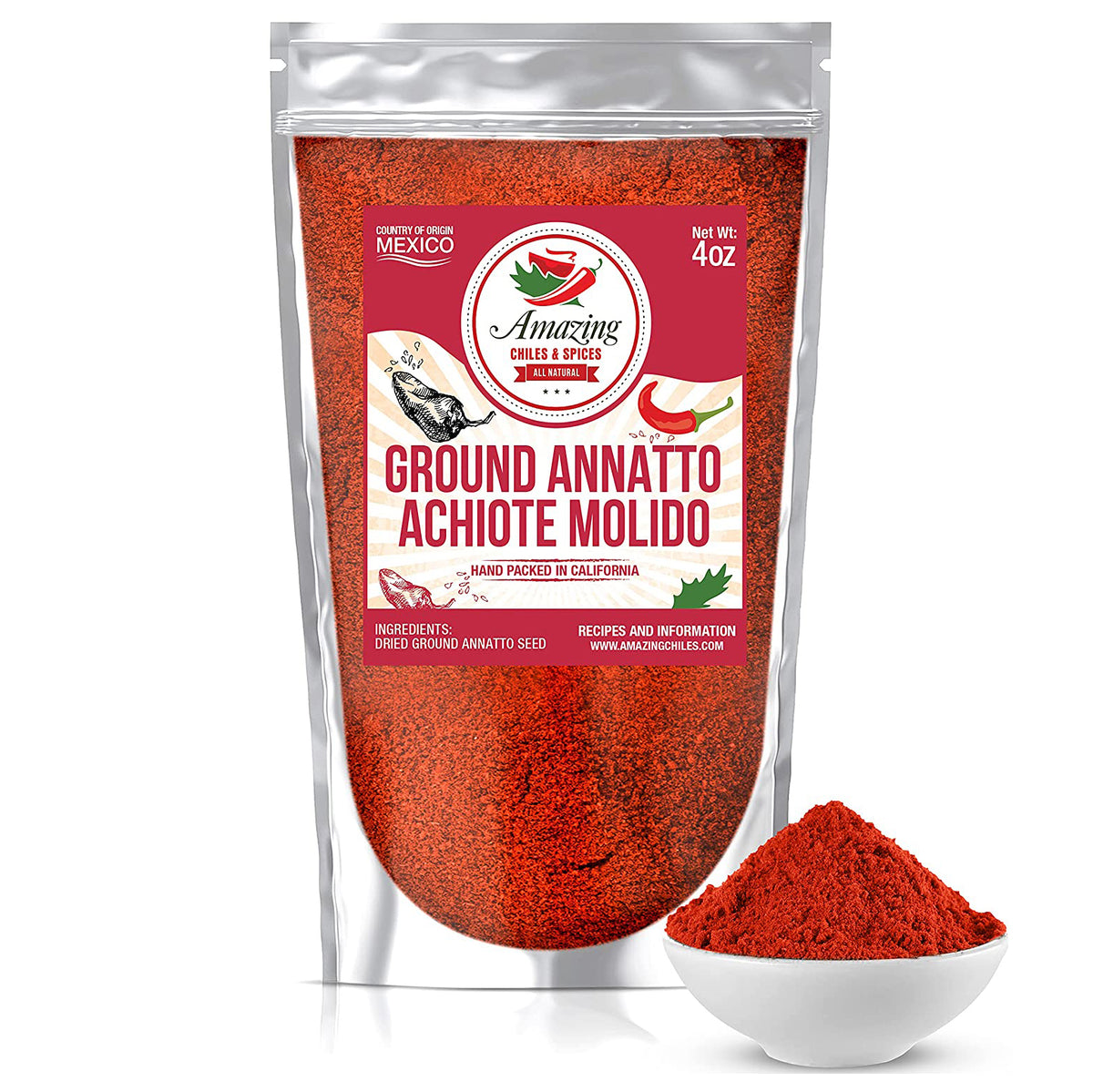 Achiote Powder Pouch — Amazing Chiles and Spices